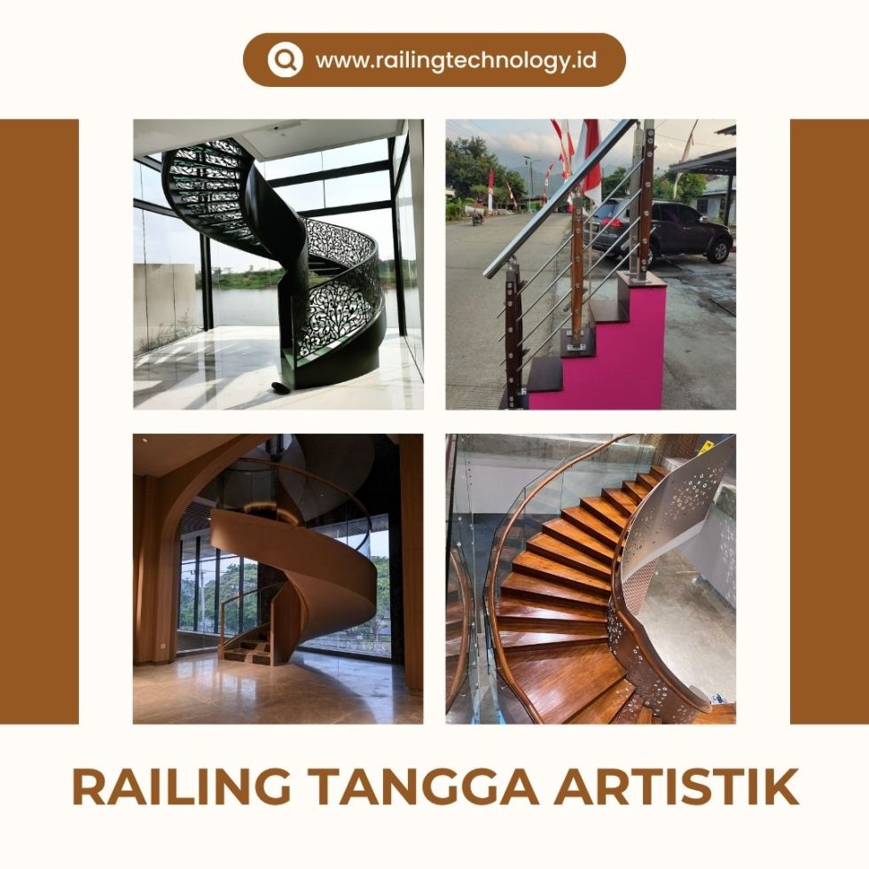 Pembuatan Railing Tangga Artistik Jakarta Barat - Railing Technology