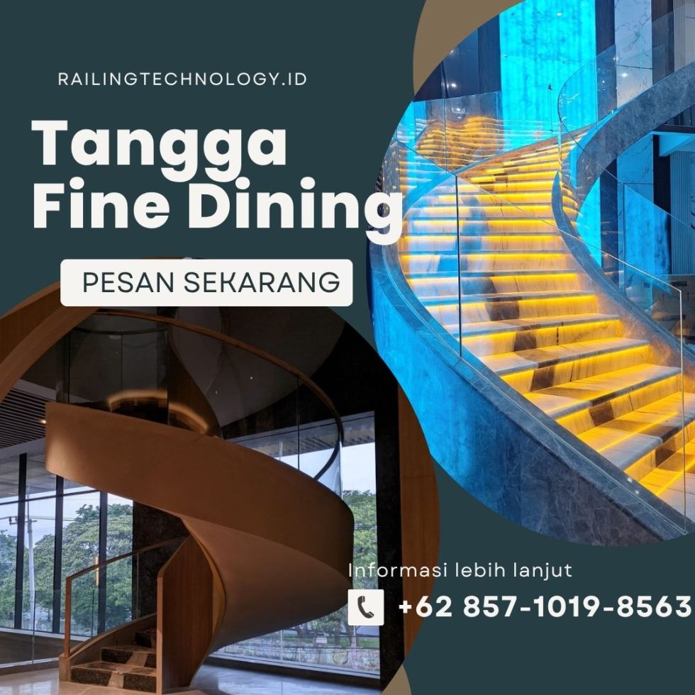 Railing Tangga Fine Dining Jakarta Barat - Railing Technology