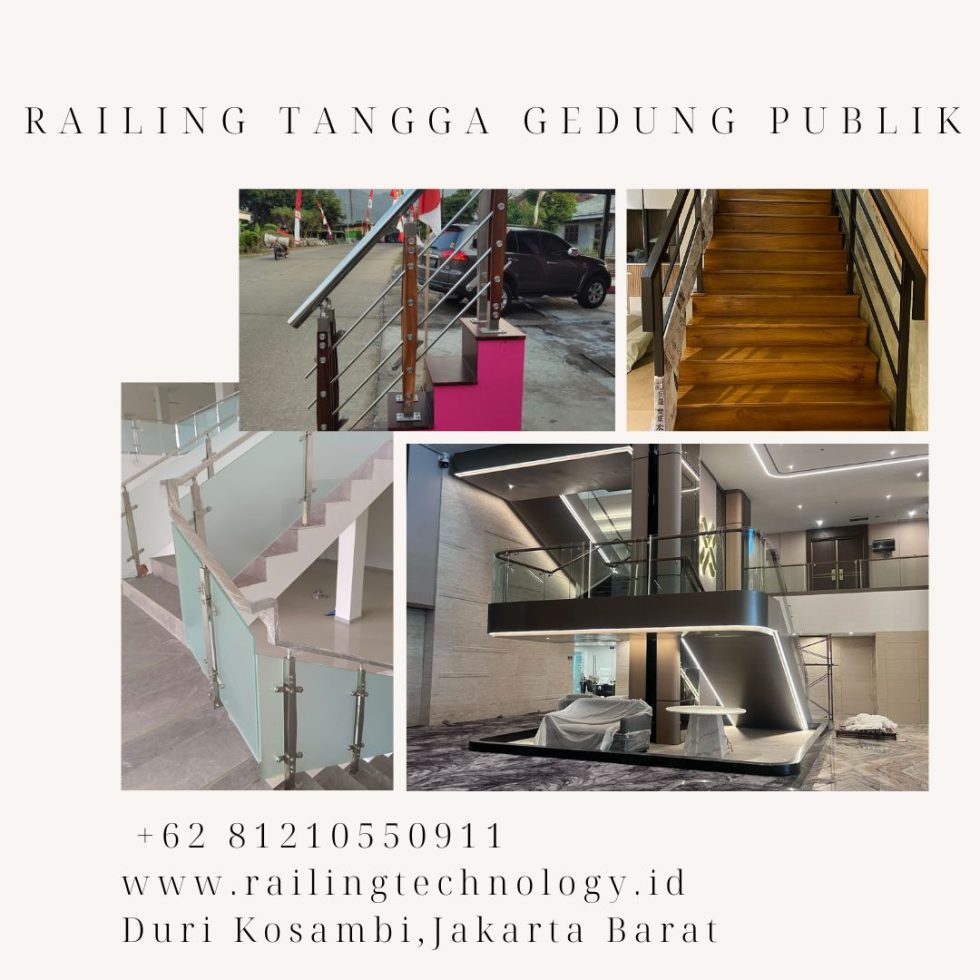 Railing Tangga Gedung Publik Duri Kosambi - Railing Technology