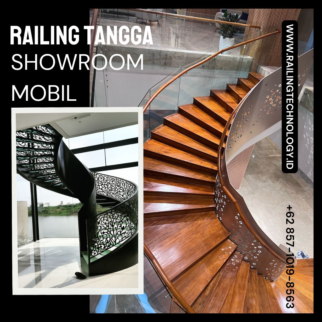 Railing Tangga Showroom Mobil Jakarta Barat - Railing Technology
