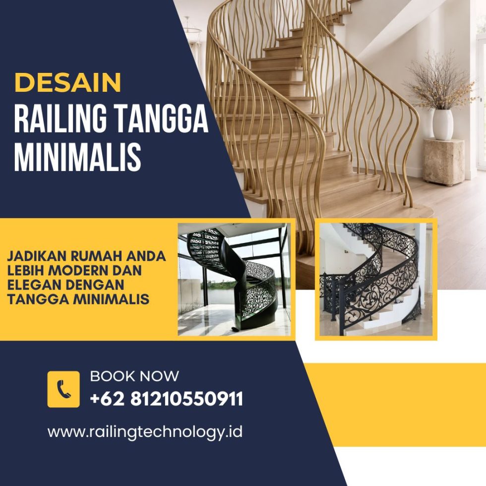 Desain Railing Tangga Minimalis Jakarta Barat - Railing Technology