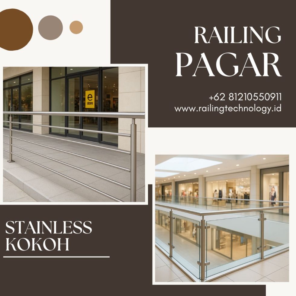 Railing Pagar Stainless Kokoh Kapuk JakBar - Railing Technology