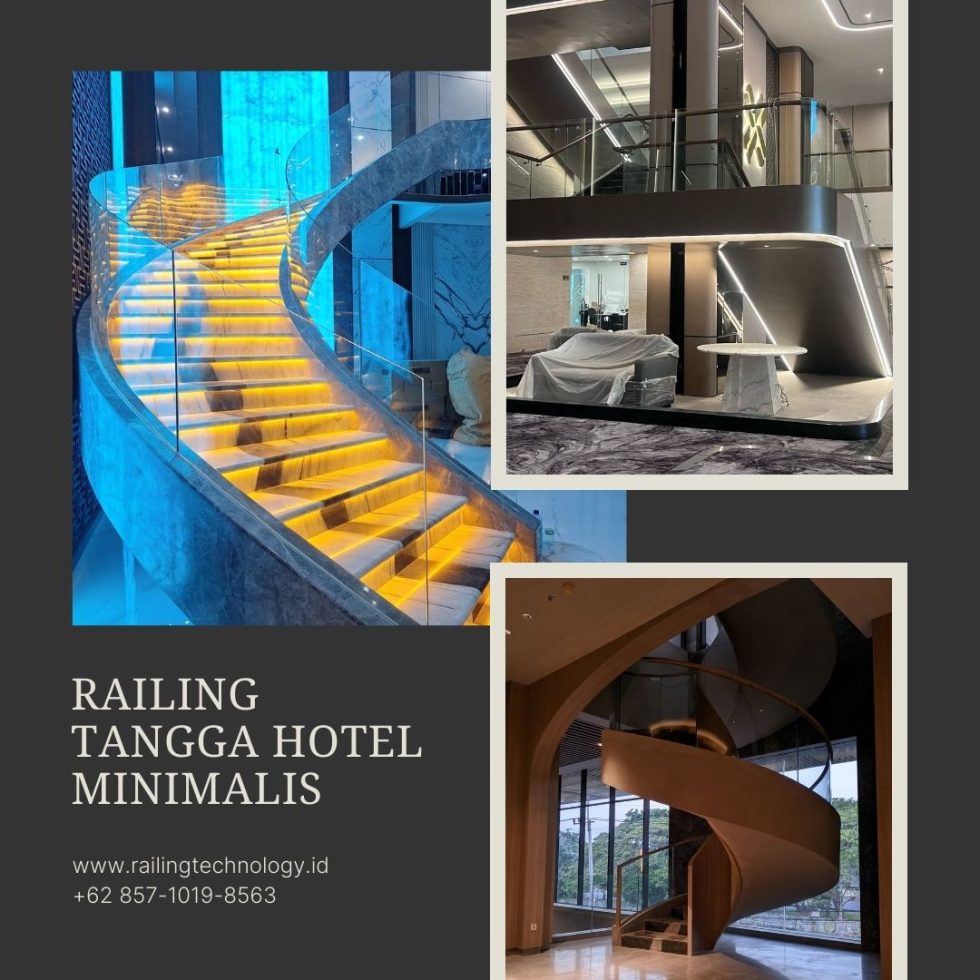 Railing Tangga Hotel Minimalis Duri Kosambi - Railing Technology