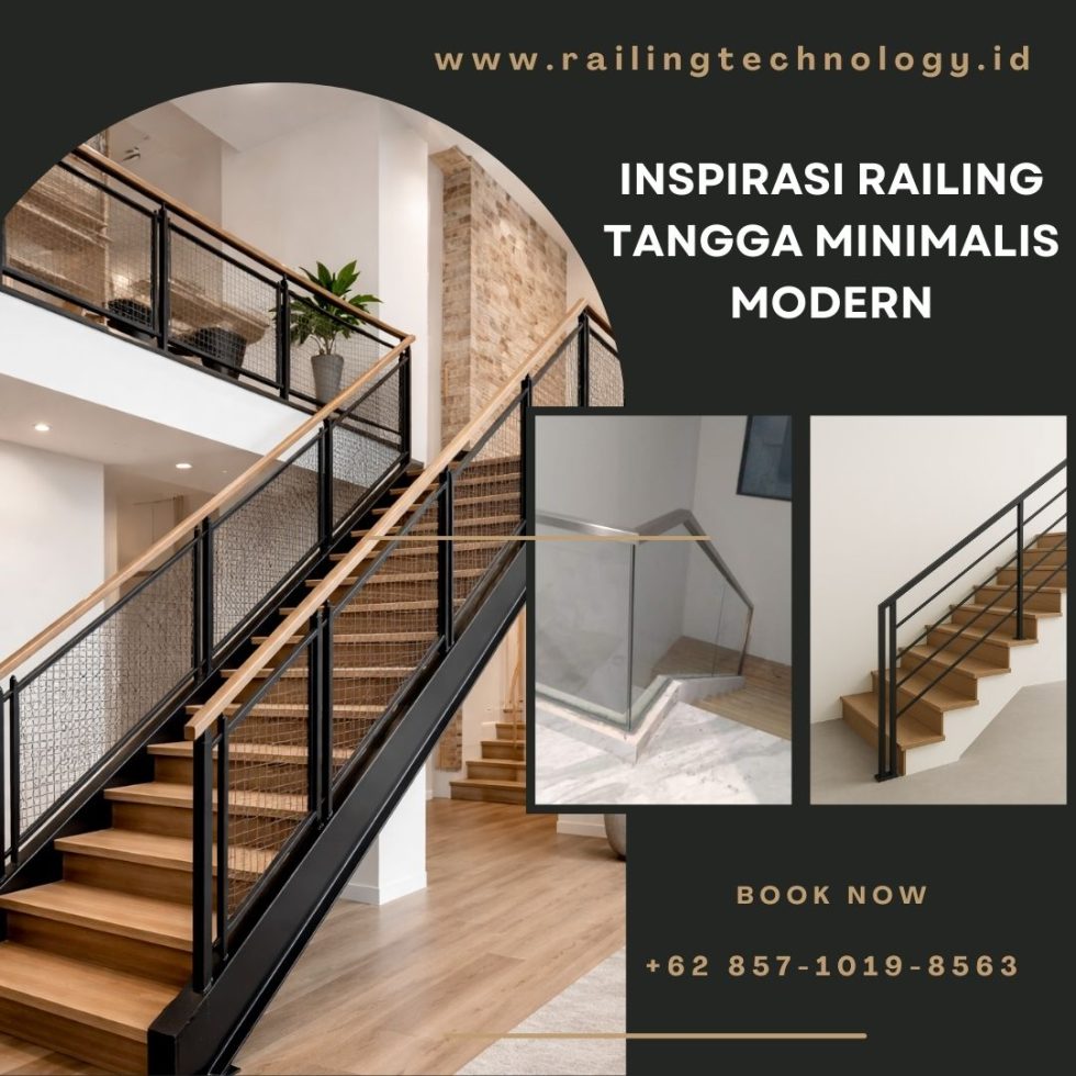 Inspirasi Railing Tangga Minimalis Modern JakBar - Railing Technology
