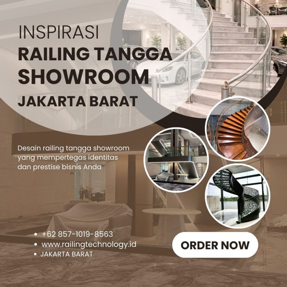 Inspirasi Railing Tangga Showroom Jakarta Barat - Railing Technology