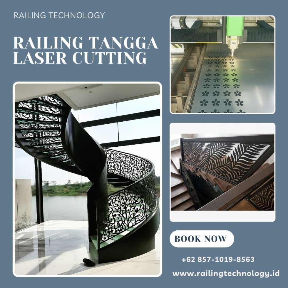 Pembuatan Railing Tangga Laser Cutting JakBar - Railing Technology