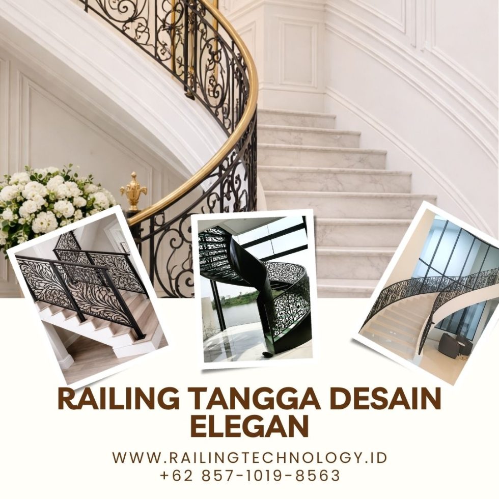 Railing Tangga Desain Elegan Meruya JakBar - Railing Technology
