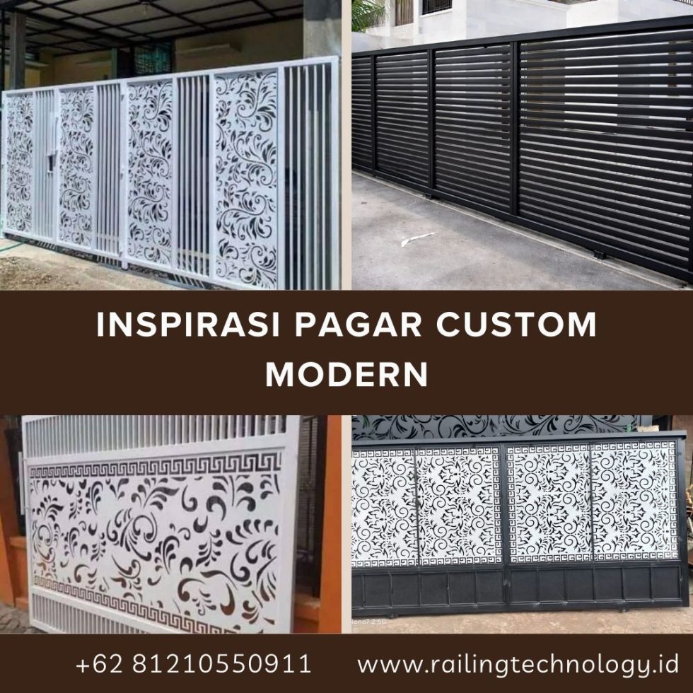 Inspirasi Pagar Custom Modern Kalideres JakBar - Railing Technology